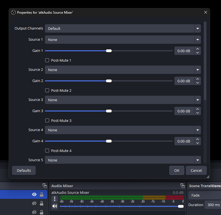 atkAudio Plugin for OBS